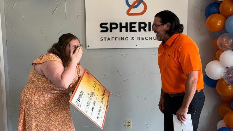 Spherion Temple Awards High School Graduate with Sandy Mazur Excellence ...