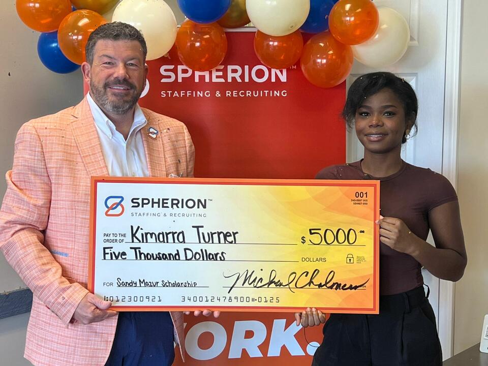 Spherion Middle Georgia Awards Warner Robins High School Graduate with ...